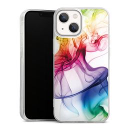 DeinDesign iPhone 13 Mini Handy Slim Case Silikon Handyh&uuml;lle transparent H&uuml;lle extra d&uuml;nn Rainbow Colour Water Silikon Slim Case