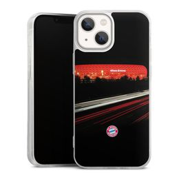 DeinDesign iPhone 13 Mini Handy Slim Case Silikon Handyh&uuml;lle transparent H&uuml;lle extra d&uuml;nn Fcb Fc Bayern M&uuml;nchen Stadium Silikon Slim Case
