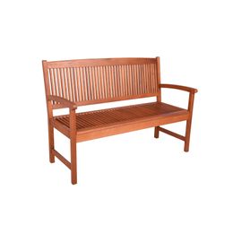 Garden Pleasure Gartenbank 'Stockholm' 2-Sitzer Eukalyptusholz braun 127 x 90 x 59 cm