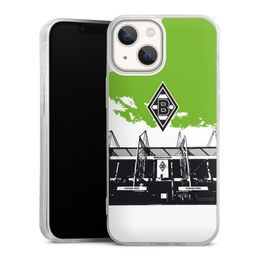 DeinDesign iPhone 13 Mini Handy Slim Case Silikon Handyh&uuml;lle transparent H&uuml;lle extra d&uuml;nn Merchandise Borussia M&ouml;nchengladbach Stadium Silikon Slim Case
