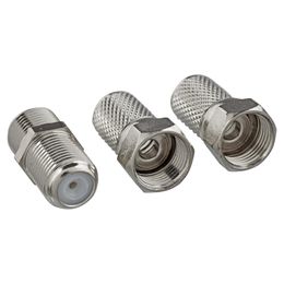 Schwaiger F-Verbinder-Set &Oslash; 6,8 - 7 mm 3-tlg.
