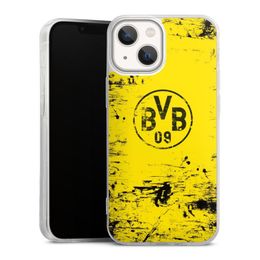 DeinDesign iPhone 13 Mini Handy Slim Case Silikon Handyh&uuml;lle transparent H&uuml;lle extra d&uuml;nn Bvb Official Licensed Product Borussia Dortmund Silikon Slim Case