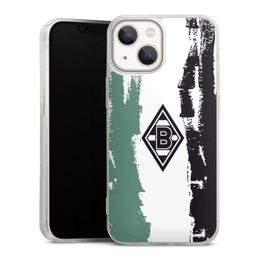 DeinDesign iPhone 13 Mini Handy Slim Case Silikon Handyh&uuml;lle transparent H&uuml;lle extra d&uuml;nn Official Licensed Product Borussia M&ouml;nchengladbach Coat Of Arms Silikon