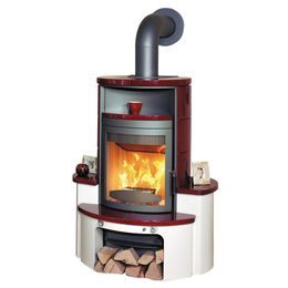 Hark Kaminofen 'Avenso GT ECOplus' titan/bordeauxrot 6 kW