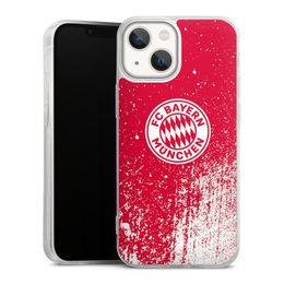 DeinDesign iPhone 13 Mini Handy Slim Case Silikon Handyh&uuml;lle transparent H&uuml;lle extra d&uuml;nn Fcb Fc Bayern M&uuml;nchen Official Licensed Product Silikon Slim Case