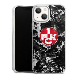 DeinDesign iPhone 13 Mini Handy Slim Case Silikon Handyh&uuml;lle transparent H&uuml;lle extra d&uuml;nn Coat Of Arms 1. Fc Kaiserslautern Muster Silikon Slim Case