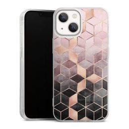 DeinDesign iPhone 13 Mini Handy Slim Case Silikon Handyh&uuml;lle transparent H&uuml;lle extra d&uuml;nn Cube Elisabeth Fredriksson Gold & Copper Silikon Slim Case