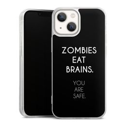 DeinDesign iPhone 13 Mini Handy Slim Case Silikon Handyh&uuml;lle transparent H&uuml;lle extra d&uuml;nn Statement Funny Zombie Silikon Slim Case