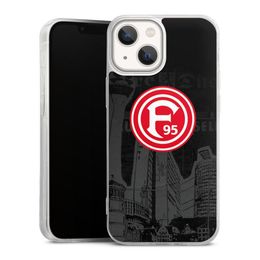 DeinDesign iPhone 13 Mini Handy Slim Case Silikon Handyh&uuml;lle transparent H&uuml;lle extra d&uuml;nn Official Licensed Product Logo Fortuna D&uuml;sseldorf Silikon Slim Case