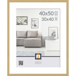 Intertrading Bilderrahmen 'Madrid' Kunststoff natur 40 x 50 cm