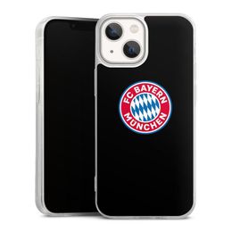 DeinDesign iPhone 13 Mini Handy Slim Case Silikon Handyh&uuml;lle transparent H&uuml;lle extra d&uuml;nn Fc Bayern M&uuml;nchen Logo Official Licensed Product Silikon Slim Case