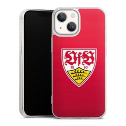 DeinDesign iPhone 13 Mini Handy Slim Case Silikon Handyh&uuml;lle transparent H&uuml;lle extra d&uuml;nn Logo Official Licensed Product Vfb Stuttgart Silikon Slim Case