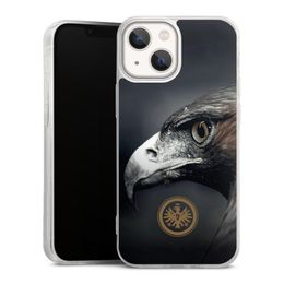 DeinDesign iPhone 13 Mini Handy Slim Case Silikon Handyh&uuml;lle transparent H&uuml;lle extra d&uuml;nn Eintracht Frankfurt Eagle Official Licensed Product Silikon Slim Case