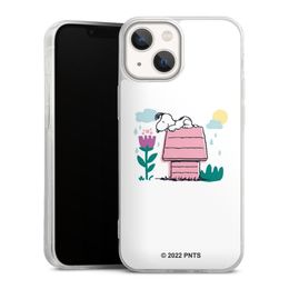 DeinDesign iPhone 13 Mini Handy Slim Case Silikon Handyh&uuml;lle transparent H&uuml;lle extra d&uuml;nn Snoopy Dog Official Licensed Product Silikon Slim Case