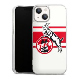DeinDesign iPhone 13 Mini Handy Slim Case Silikon Handyh&uuml;lle transparent H&uuml;lle extra d&uuml;nn Effzeh 1. Fc K&ouml;ln Official Licensed Product Silikon Slim Case