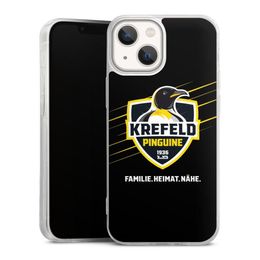 DeinDesign iPhone 13 Mini Handy Slim Case Silikon Handyh&uuml;lle transparent H&uuml;lle extra d&uuml;nn Sports Krefeld Pinguine Ice Hockey Silikon Slim Case