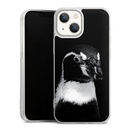 DeinDesign iPhone 13 Mini Handy Slim Case Silikon Handyh&uuml;lle transparent H&uuml;lle extra d&uuml;nn Bird Animals Penguin Silikon Slim Case