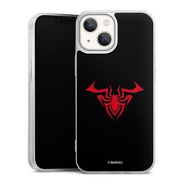 DeinDesign iPhone 13 Mini Handy Slim Case Silikon Handyh&uuml;lle transparent H&uuml;lle extra d&uuml;nn Spiderman Logo Marvel Silikon Slim Case