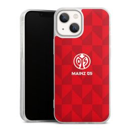 DeinDesign iPhone 13 Mini Handy Slim Case Silikon Handyh&uuml;lle transparent H&uuml;lle extra d&uuml;nn Mainz 05 Official Licensed Product Merchandise Silikon Slim Case