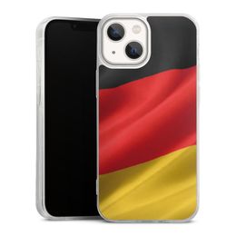 DeinDesign iPhone 13 Mini Handy Slim Case Silikon Handyh&uuml;lle transparent H&uuml;lle extra d&uuml;nn Germany Flags Flag Silikon Slim Case