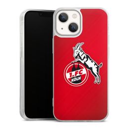 DeinDesign iPhone 13 Mini Handy Slim Case Silikon Handyh&uuml;lle transparent H&uuml;lle extra d&uuml;nn 1. Fc K&ouml;ln Effzeh Official Licensed Product Silikon Slim Case