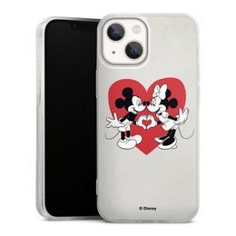 DeinDesign iPhone 13 Mini Handy Slim Case Silikon Handyh&uuml;lle transparent H&uuml;lle extra d&uuml;nn Disney Heart Silikon Slim Case