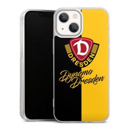 DeinDesign iPhone 13 Mini Handy Slim Case Silikon Handyh&uuml;lle transparent H&uuml;lle extra d&uuml;nn Sg Dynamo Dresden Official Licensed Product Sgd Silikon Slim Case