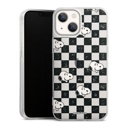 DeinDesign iPhone 13 Mini Handy Slim Case Silikon Handyh&uuml;lle transparent H&uuml;lle extra d&uuml;nn Muster Official Licensed Product Peanuts Silikon Slim Case