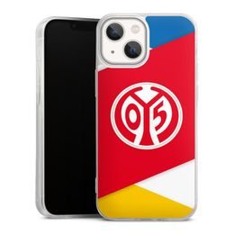 DeinDesign iPhone 13 Mini Handy Slim Case Silikon Handyh&uuml;lle transparent H&uuml;lle extra d&uuml;nn 1. Fsv Mainz 05 E.V. Official Licensed Product Soccer Silikon Slim Case