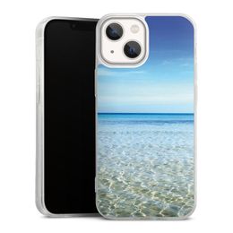 DeinDesign iPhone 13 Mini Handy Slim Case Silikon Handyh&uuml;lle transparent H&uuml;lle extra d&uuml;nn Urlaub Sky Ocean Silikon Slim Case