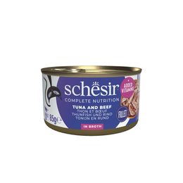 Schesir Katzenfutter Thunfisch Rind in Br&uuml;he 85 g