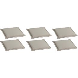 Beo Sitzkissenset beige 46 x 49 x 6 cm 6 St&uuml;ck