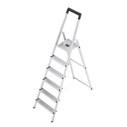 Hailo Stehleiter 'L20 Basic EasyClix' 6 Stufen, silbern