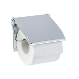 Wenko Toilettenpapierhalter 'Cover' verchromt, mit Deckel