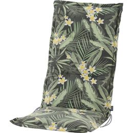 siena GARDEN Hochlehner-Auflage 'Gardamo Mirage' gr&uuml;n 48 x 120 x 6 cm