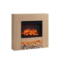 CrownFlame Elektrokamin 'Chloe' hellbraun 2 kW