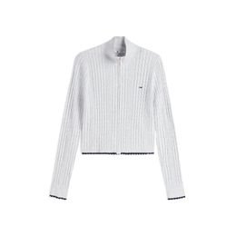 Tommy Jeans Strickjacke Damen Gr&ouml;&szlig;e XXS grau / schwarz