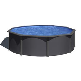 GRE Stahlwandpool-Set 'Anthracite' &Oslash; 460 &times; 120 cm