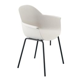 Gartenstuhlset 'Marietta' Stahl wei&szlig; 56 x 84 x 56 cm 4 St&uuml;ck