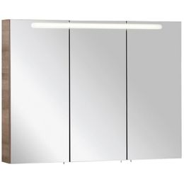 Fackelmann LED-Spiegelschrank 'A-Vero' braun 105 x 79,5 x 15,7 cm