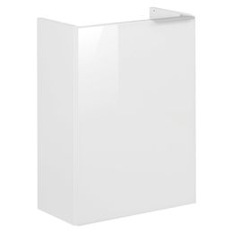 Fackelmann Waschbeckenunterschrank 'SBC' wei&szlig; gl&auml;nzend 44 x 60 x 24,3 cm links