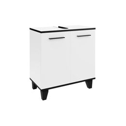 Fackelmann Waschbeckenunterschrank 'TE-A' wei&szlig; 60,2 x 63,2 x 32 cm