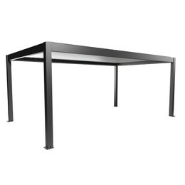 BioHort Pergola dunkelgrau metallic/silberfarben 6 x 3,5 m