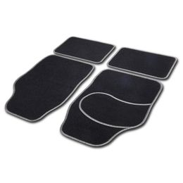 Cartrend Automatten-Set 'Basic' schwarz/grau 4-teilig