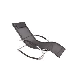 Garden Pleasure Schaukelliege 'Naxos' grau 62 x 89 x 160 cm