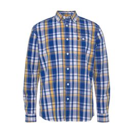 DELMAO Button Up Shirt male size XL Blue / Yellow / White