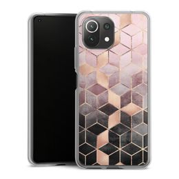 DeinDesign Xiaomi Mi 11 Lite 5G NE Handy Silikon H&uuml;lle Case transparent Handyh&uuml;lle Cube Elisabeth Fredriksson Gold & Copper Silikon Case