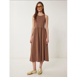 Happiness İstanbul Kleid 'Midi' Damen Gr&ouml;&szlig;e 38 mokka Sommerkleid