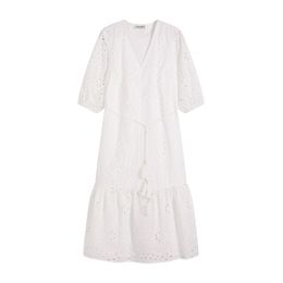 bonprix Kleid Damen Gr&ouml;&szlig;e 48 wollwei&szlig; Sommerkleid
