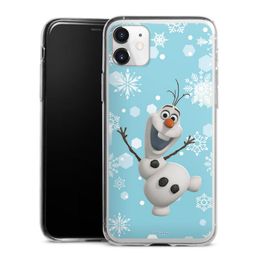 DeinDesign iPhone 11 Handy Slim Case Silikon Handyh&uuml;lle transparent H&uuml;lle extra d&uuml;nn Frozen Olaf Disney Official Licensed Product Silikon Slim Case